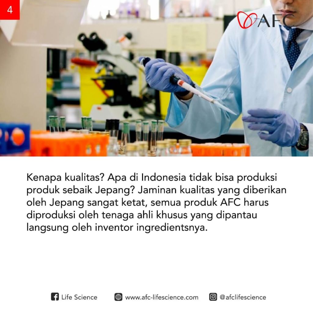 Kualitas Produk AFC Life Science Jepang | AFC Indo