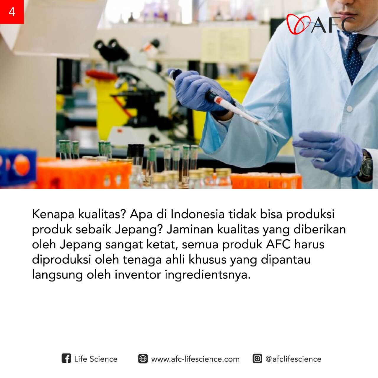 Kualitas Produk AFC Life Science Jepang | AFC Indo